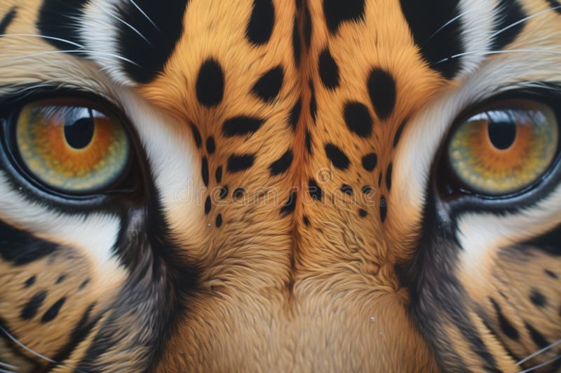 Close-up of a Sunda Clouded Leopards Face and Eyes Stock Image - Image ...