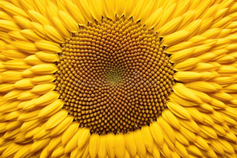 Close-up of Sunflower Seed Center Pattern Stock Photo - Image of ...