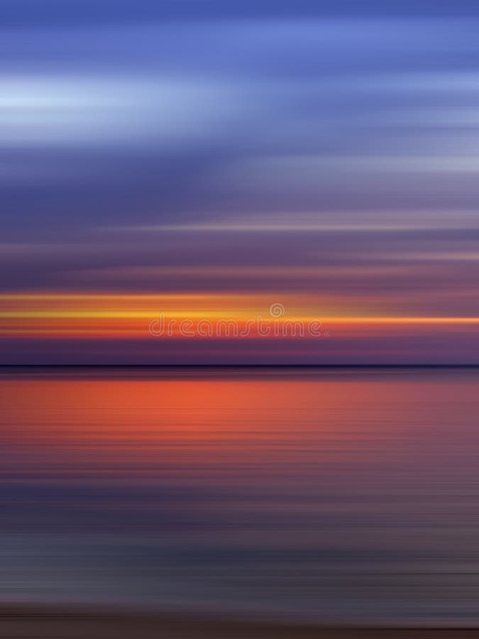 A Close Up of a Sunset with Intentional Camera Movement in the ...