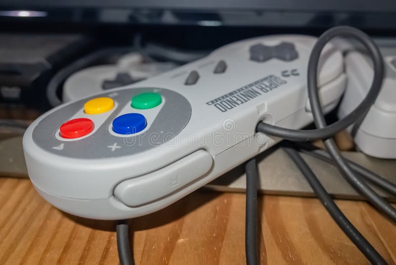 Close Up of Retro Gaming Controller Editorial Photo - Image of ...