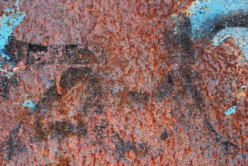 Close Up Surface of Aged and Weathered Rusty Metal Surfaces in High ...