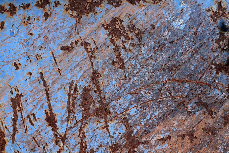 Close Up Surface of Aged and Weathered Rusty Metal Surfaces in High ...