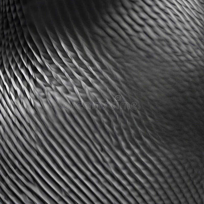 Close Up of a Surface _A Close-up of a Carbon Fiber Spiral Texture with ...