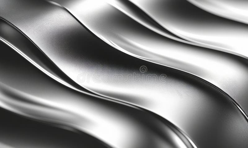 A Close-up of the Surface Texture of Polished Stainless Steel, with ...