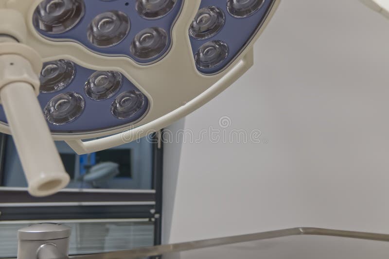 Close-Up of Surgical Lamp in Operating Room Stock Image - Image of ...