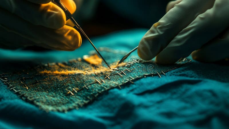 Close-up of Surgical Procedure in Progress Stock Illustration ...