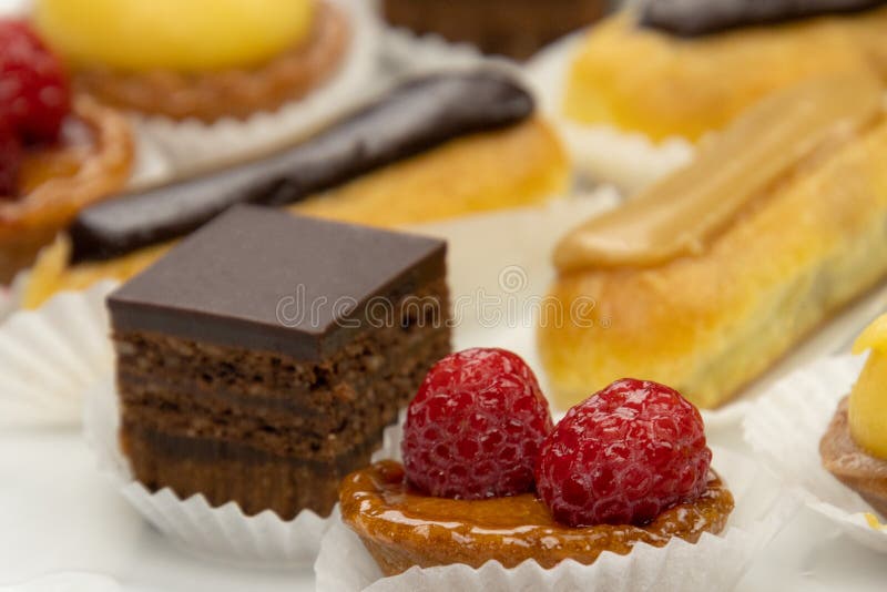 Close Up of Sweet Treats in a Dish Stock Photo - Image of chocolate ...
