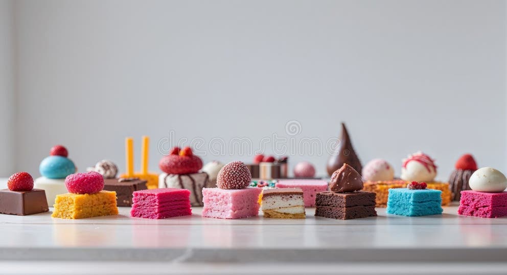 Close Up of Sweets on Table Behind No Symbol Stock Photo - Image of ...