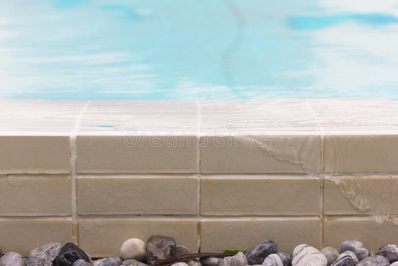 Close Up the Swimming Pool Background. Stock Photo - Image of ...