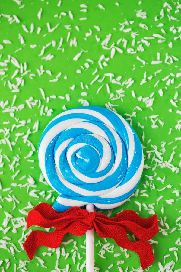 Close Up of Swirled Blue and White Candy Stock Photo - Image of spiral ...