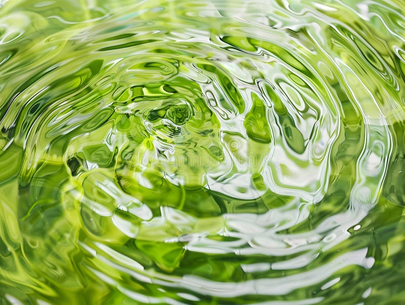 Abstract Green Water Ripples & Reflections Stock Illustration ...