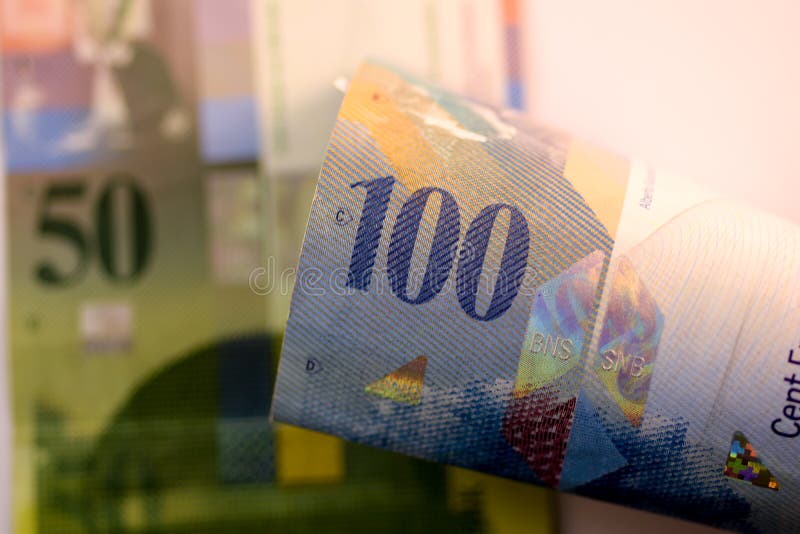 Close Up Swiss Francs Currency Note CHF Stock Image - Image of note ...