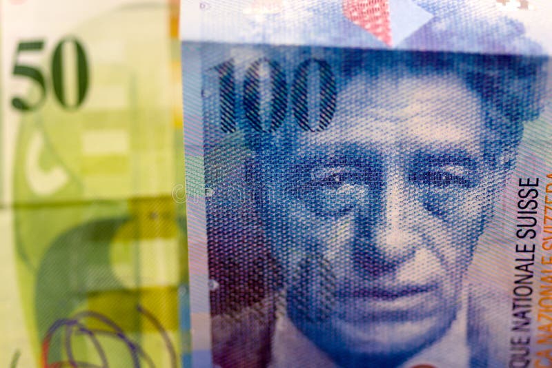 Close Up Swiss Francs Currency Note CHF Stock Photo - Image of close ...