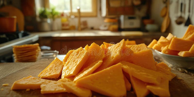 Close Up Table Pile Cheese Slices Stock Photos - Free & Royalty-Free ...