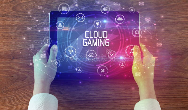 Close-up of a Tablet with Inscription Stock Photo - Image of future ...