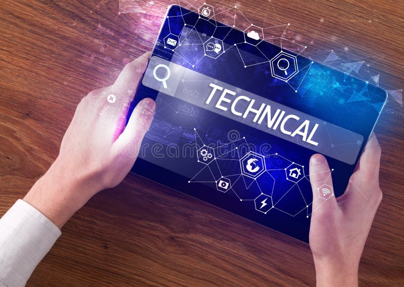 Close-up of a Tablet Searching Inscription Stock Photo - Image of ...