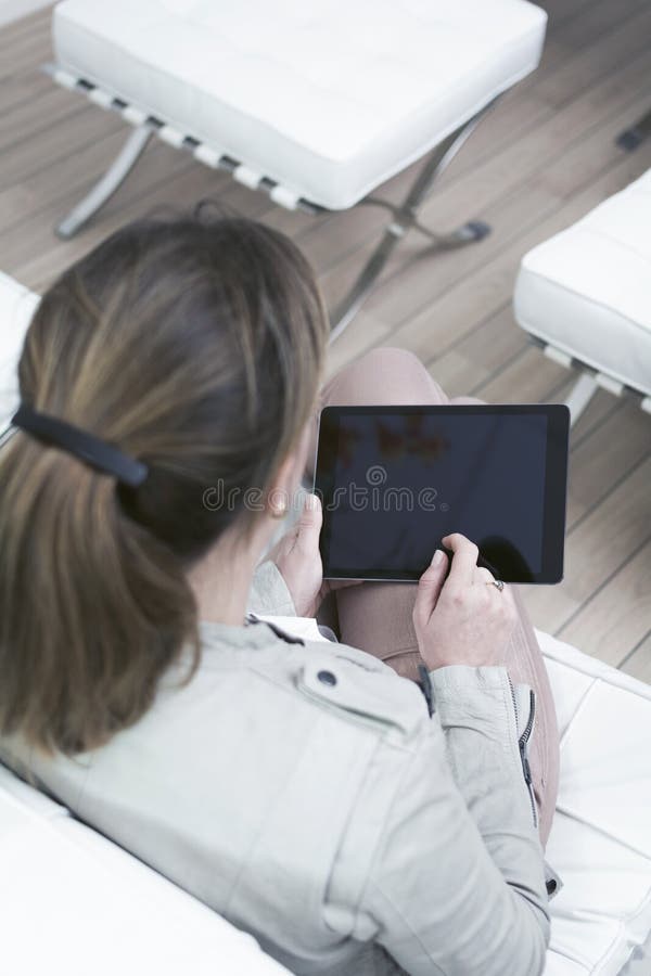 Close up of tablet user stock image. Image of adult, ipad - 39990775