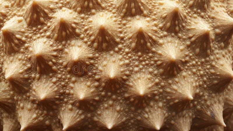 Close-up of a Tan, Spiky, Textured Surface Stock Illustration ...