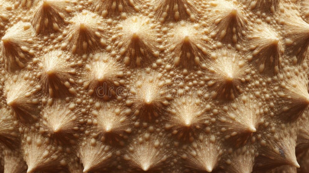 Close-up of a Tan, Spiky, Textured Surface Stock Illustration ...