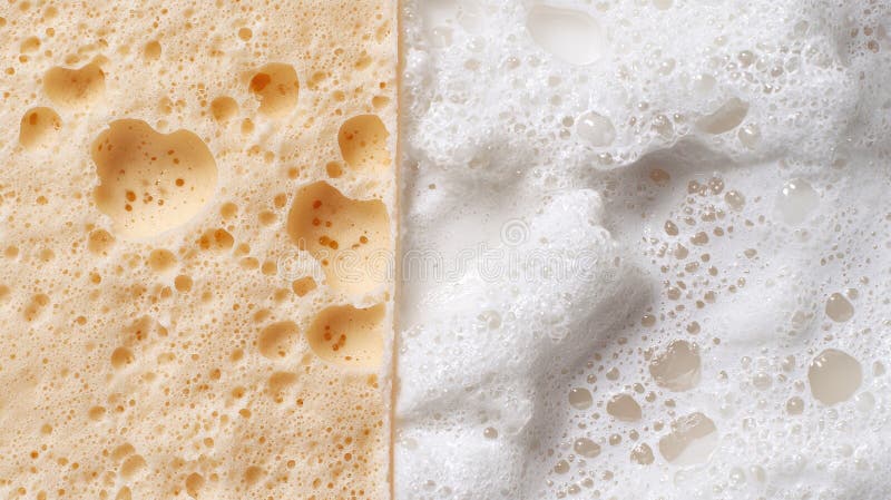 Close-up of Tan and White Foam Texture. Stock Illustration ...