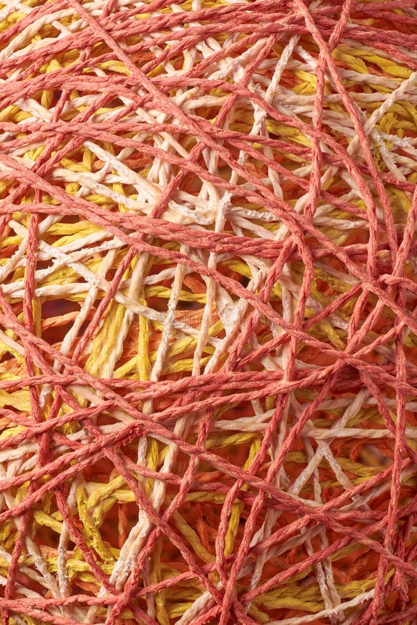 Close-up of Tangled Mass of Yarn Background Stock Image - Image of ...