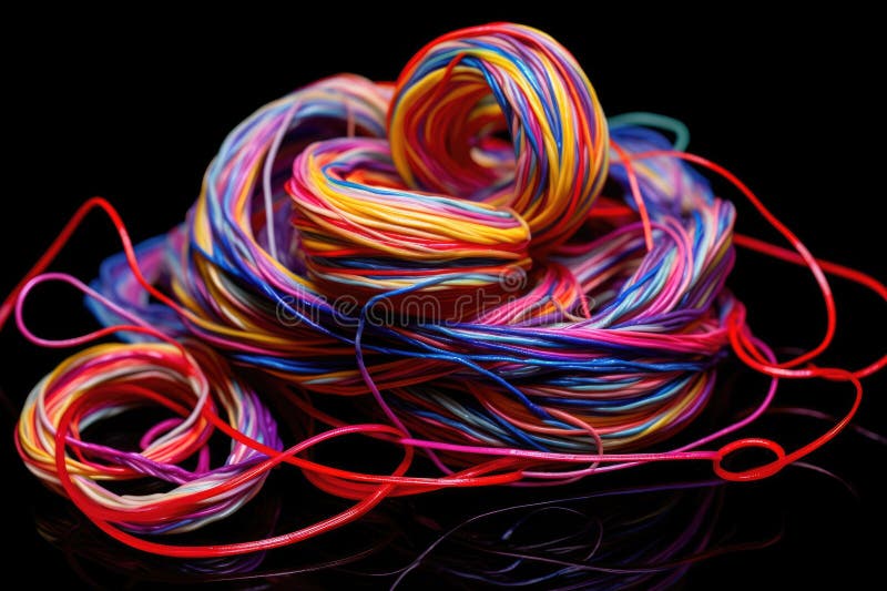 Close-up of Tangled Yoyo String Stock Image - Image of frustration ...