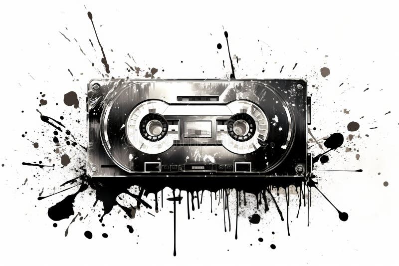 Close Up of a Tape Recorder Isolated on a White Background for Clear ...