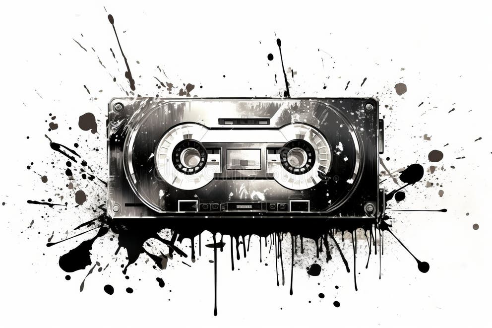 Close Up of a Tape Recorder Isolated on a White Background for Clear ...