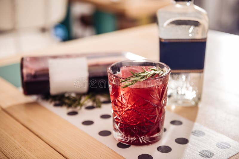 Close Up of a Tasty Alcoholic Cocktail Stock Image - Image of ...