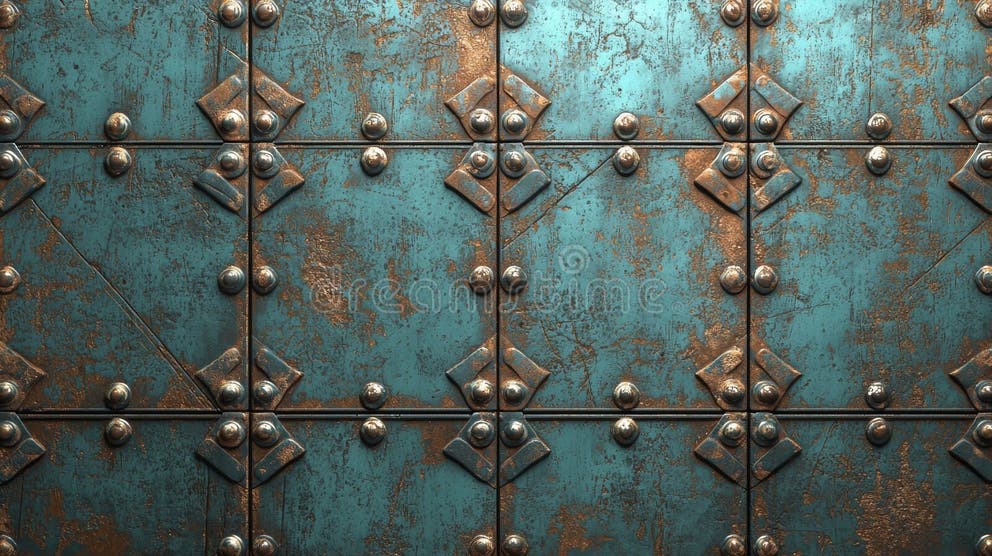 This is a Close-up of a Teal and Gold Metallic Wall with Diamond ...