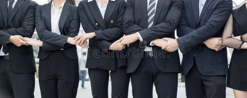 Close Up Teamwork and Team of Business People Stock Image - Image of ...