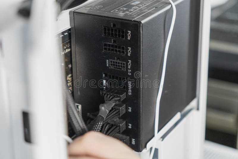 Technician Connecting Braided Power Cables Stock Photos - Free ...