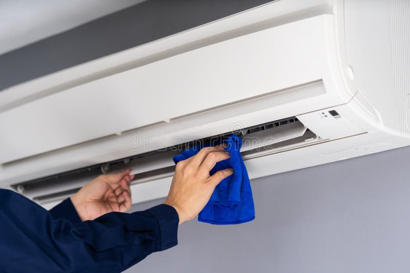 Rag Wiping Air Conditioner Stock Photos - Free & Royalty-Free Stock ...