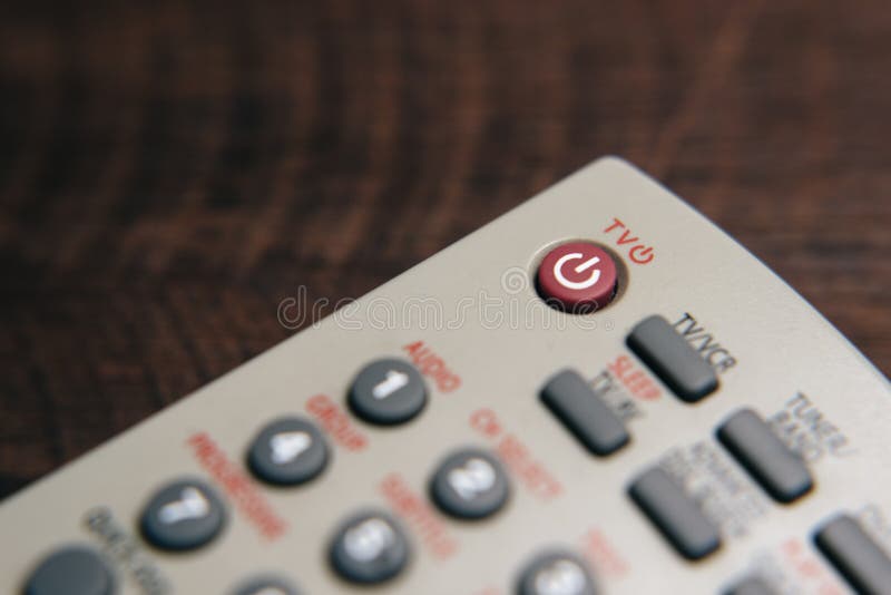 Close Up of Television Remote Control Stock Photo - Image of electronic ...