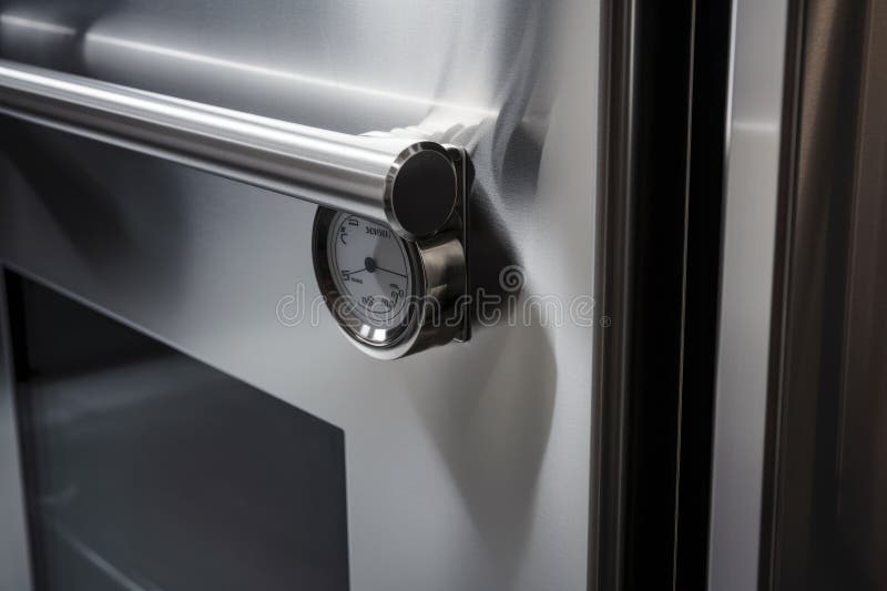Close-up of Temperature-controlled Holding Cabinet Door, Showcasing ...