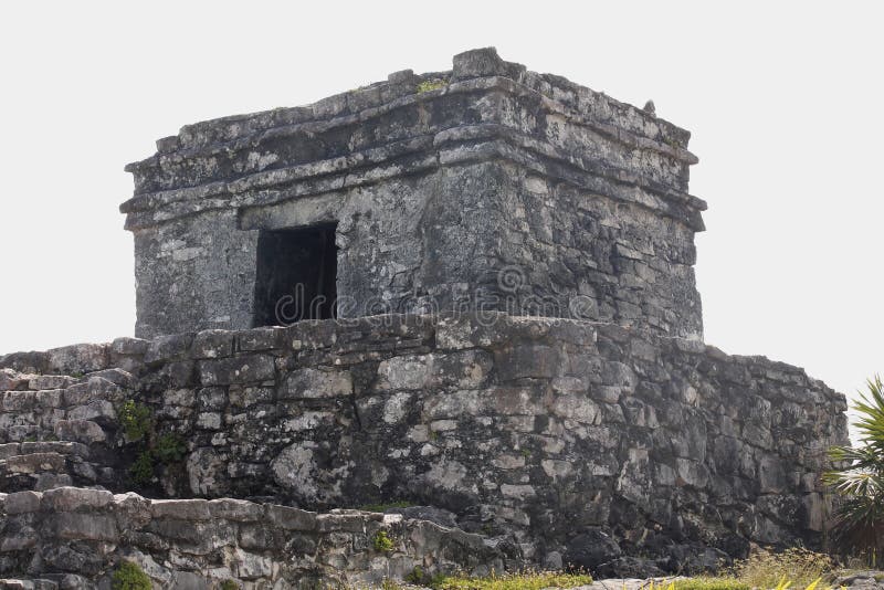 Close-up of Temple in Tulum, Mexico Stock Image - Image of tulum ...
