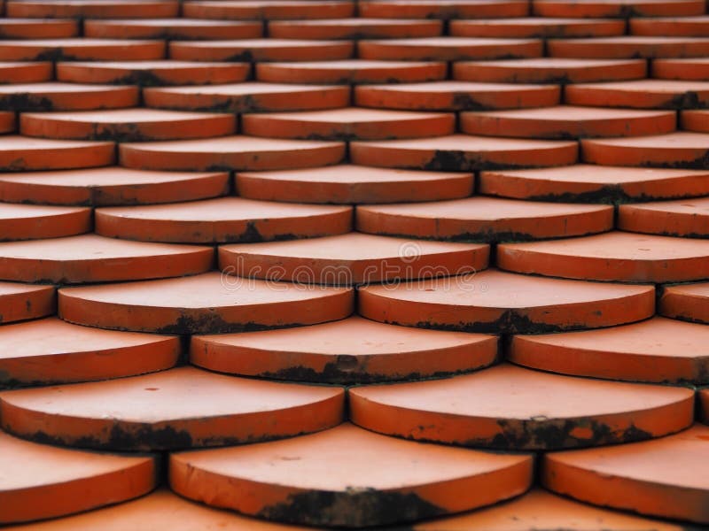Close Up Temple Roof Tile . Stock Photo - Image of black, structure ...
