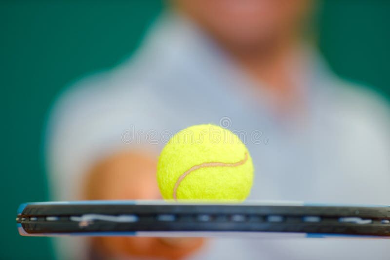 Close up tennis ball stock photo. Image of racket, opponent - 196840284