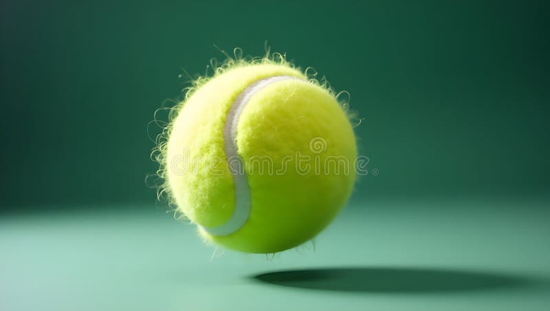 A Tennis Ball in Motion, Captured with Motion Blur Stock Illustration ...