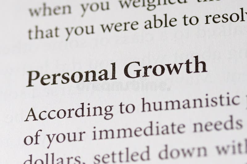 Close-up of the Term Personal Growth on Paper Background Stock Photo ...