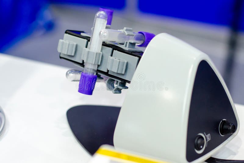 Close-up of Test Tube Mixer Stock Photo - Image of instrument, hazard ...