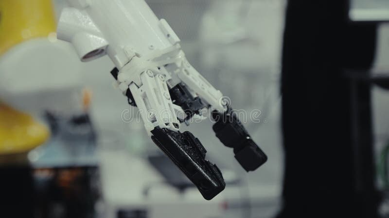 Close-up Testing of the Tech Authentic Robot Arm S Functionality ...