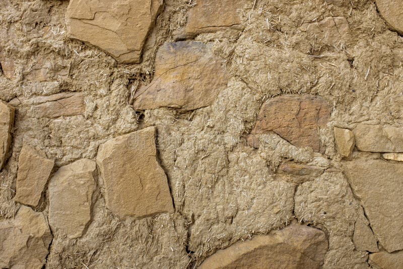Close Up Texture of an Adobe Construction Stock Image - Image of bricks ...