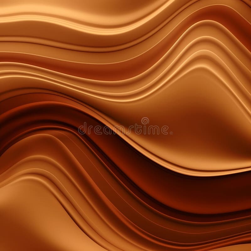 Close-up Texture of Amber Brown Background. Amber Wavy Brown Fabric ...