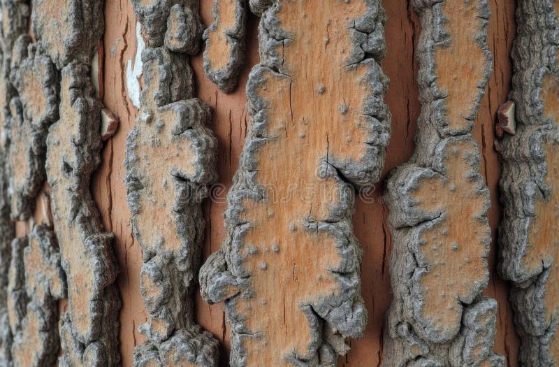 Close-up Texture of Bark Wood Background Stock Illustration ...