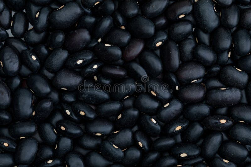 Close-up Texture of Beans - Raw Black Beans Legume Stock Image - Image of natural, green: 164036885