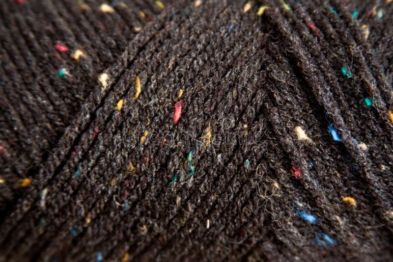Close Up Texture of Black Yarn Stock Photo - Image of textured, weave ...
