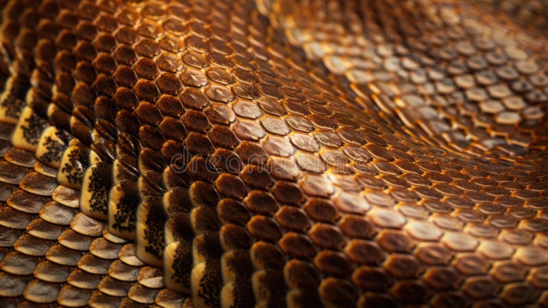 Close-up Texture of a Brown Scale-like Pattern Stock Illustration ...