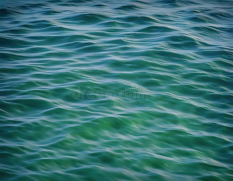 Close-up Texture of Calm Ocean Waves Stock Illustration - Illustration ...