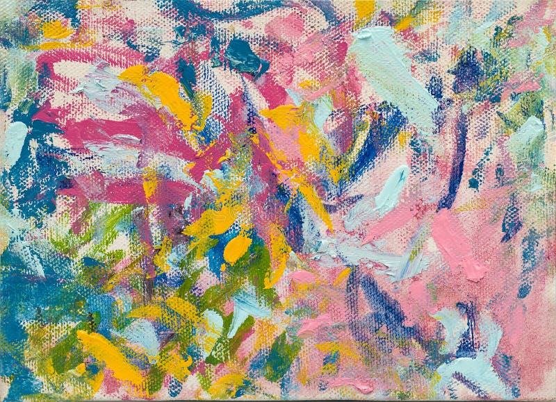 Close Up Texture and Color on Canvas Stock Illustration - Illustration ...